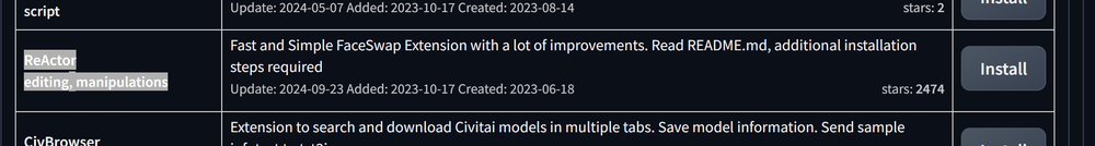 Face Swapping with ReActor