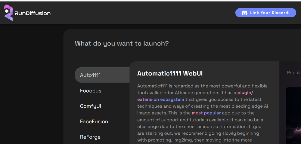 Getting Started on RunDiffusion