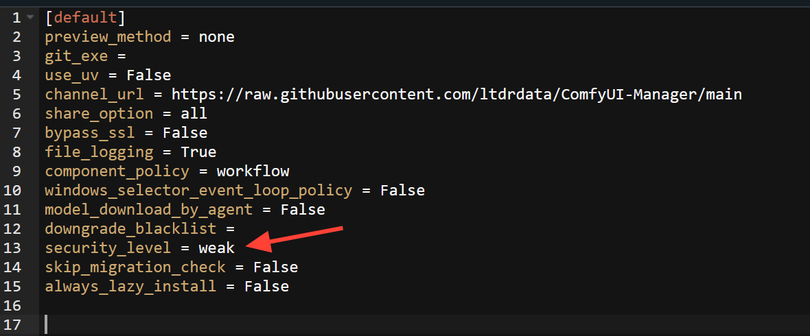 How to Edit your ComfyUI Security Settings