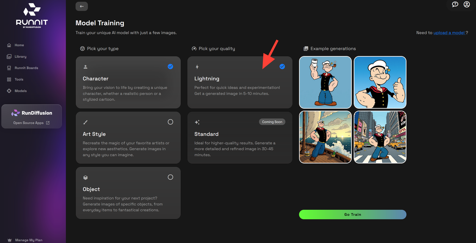 Train Your AI Models with Runnit Lora Trainer on RunDiffusion