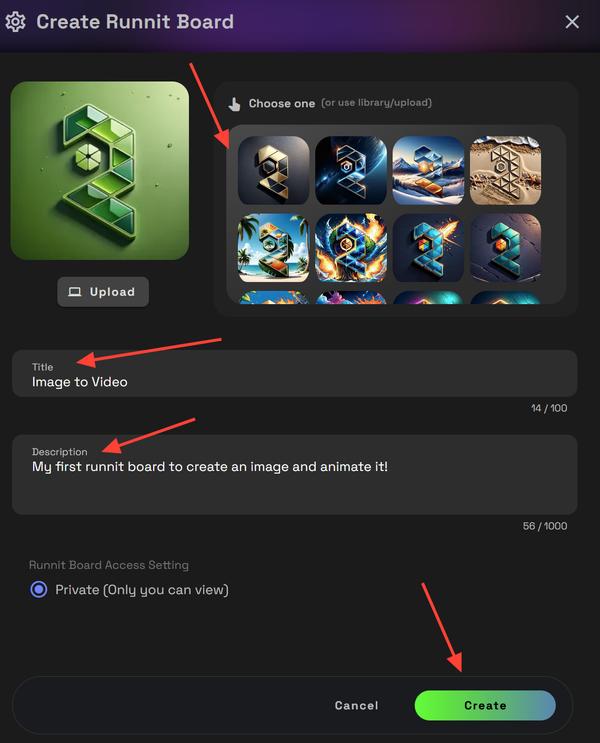 Creating Your First Runnit Board